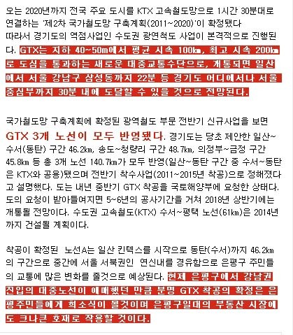 GTX,KTX,노선도,역세권토지투자,구성역토지투자,보정동토지투자 : 네이버 블로그